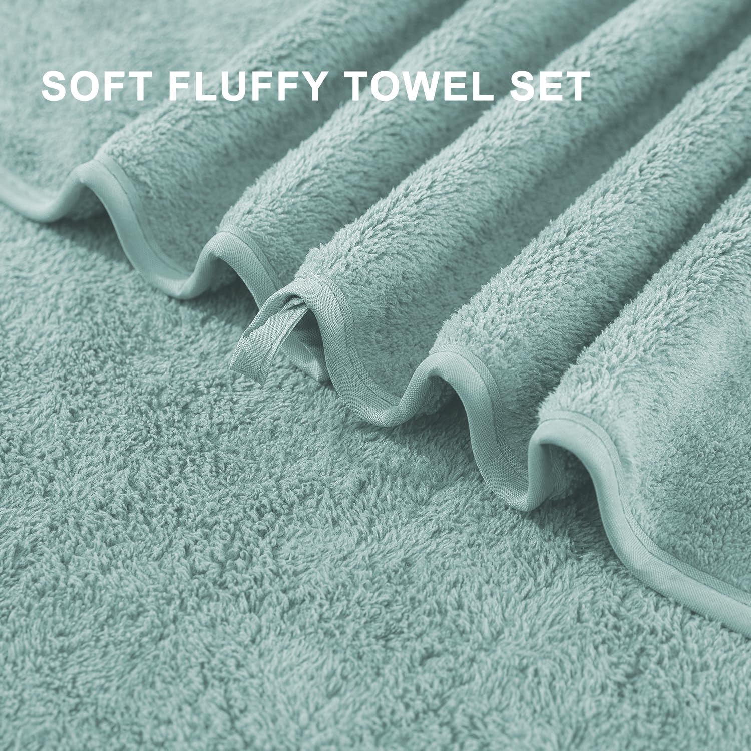 Bath Towel Bathroom Towel Oversized Bath Towel (35 x 70in) 4 Pack Extra Large Bath Sheet 700 GSM Towel Set Soft Highly Absorbent Quick Dry Bath Towel Set Premium Shower Towel Spa Gym Hotel,Aqua