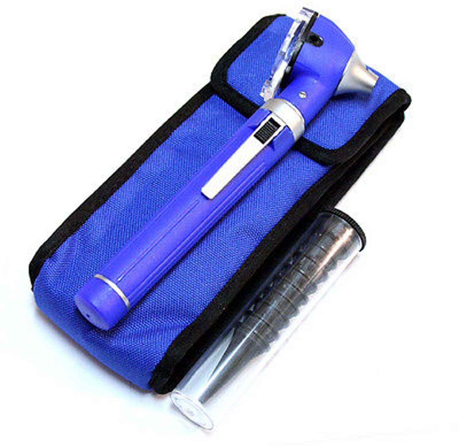 Fiber Optic Mini Otoscope Blue Color (Diagnostic Set)