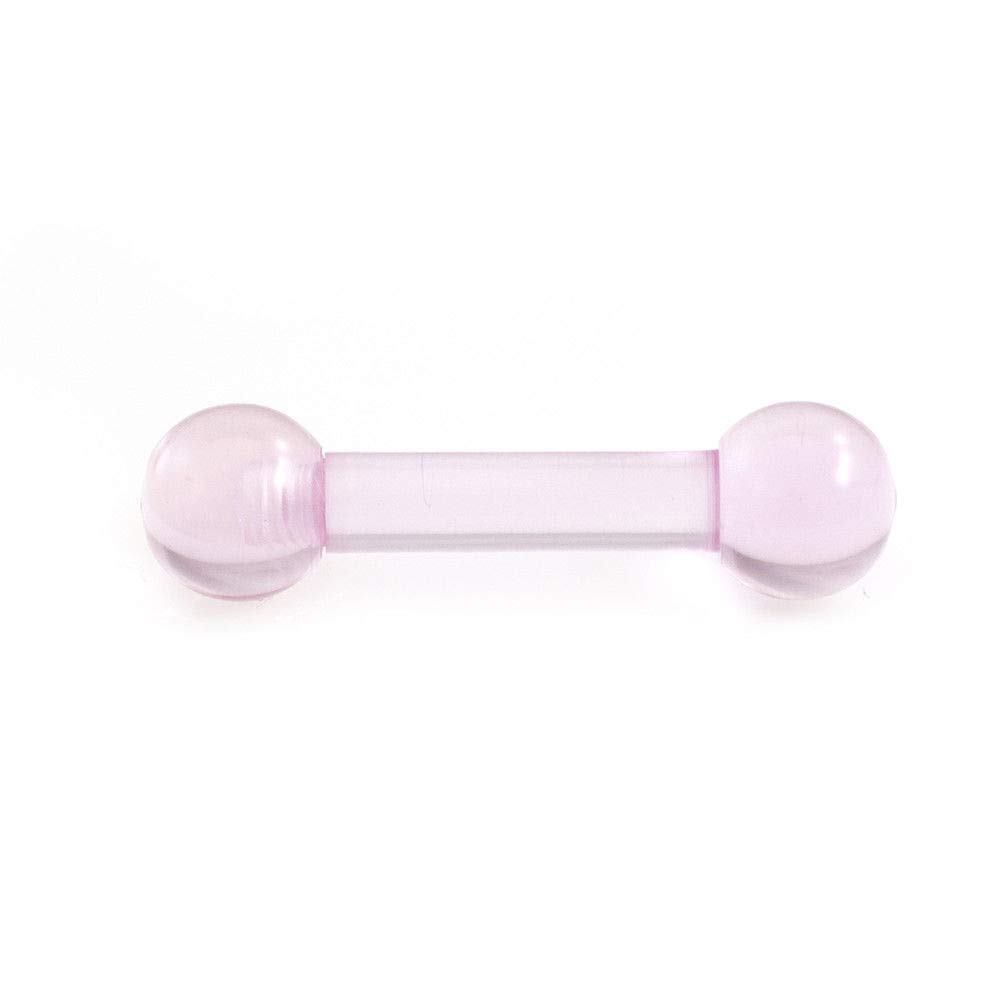 BodyJewelryOnline Straight Barbell made of Acrylic 6g (4mm)