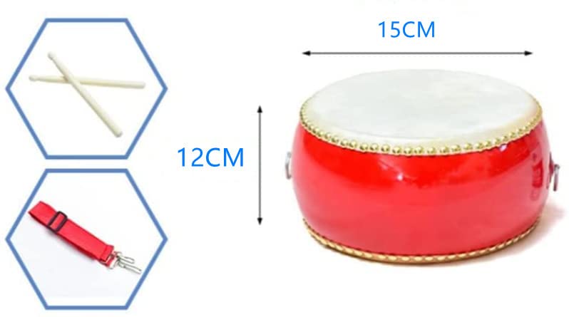 WILD COTTAGE Chinese drum Hand Percussion instrument Tambourine Taiko Musical Instruments Glove& false beard For Adult youth