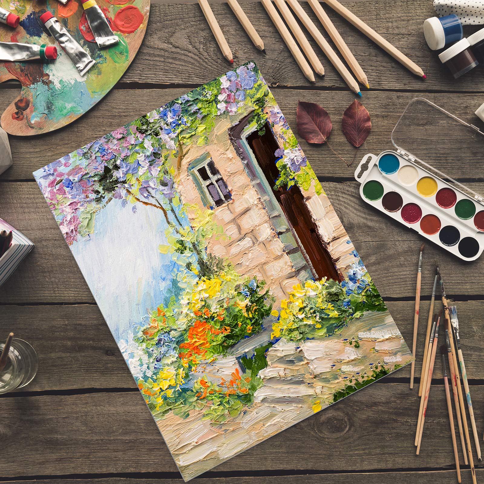 Canvases for Painting, 8 x 10 Canvas (Pack of 3), Canvas Panels Value Pack for Oil & Acrylic Painting