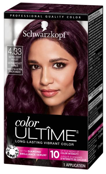 Schwarzkopf Color Ultime Hair Color Cream, 4.33 Ultra Deep Violet