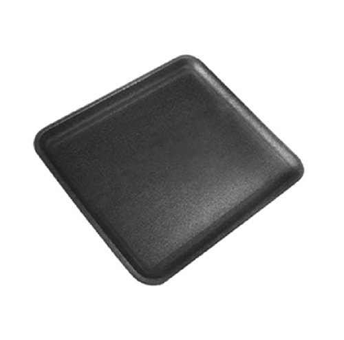 CKF 12SB, 12S Black Foam Meat Trays, Disposable Standard Supermarket Meat Poultry Frozen Food Trays, 500-Piece Bundle