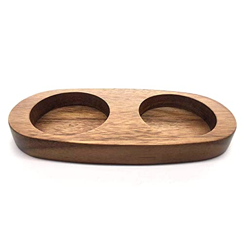 Salt and Pepper Mill Tray,Acacia Wood Tray, Salt & Pepper Grinder Accessories(Inner Dia 2.76 inch / 7cm)fit many Mills & Shakers