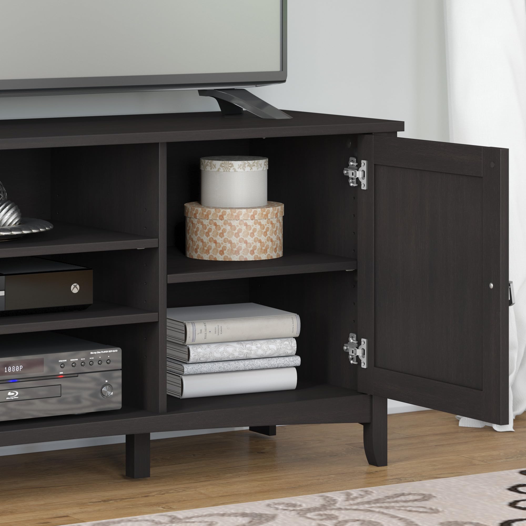 Bush Furniture Salinas Stand for 65 Inch TV, 60W, Vintage Black