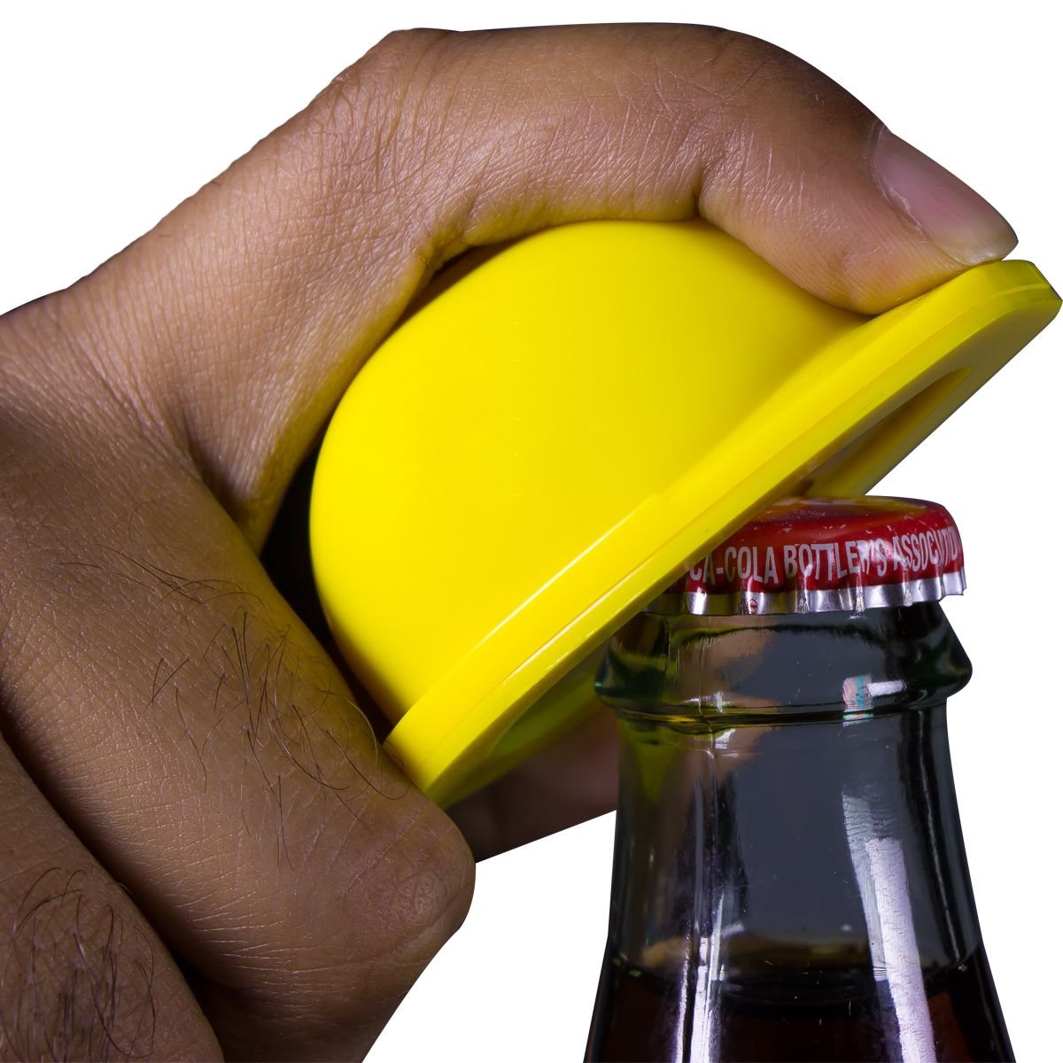 Construction Hat Key Chain with Bottle Opener - Set of 12 (Yellow)