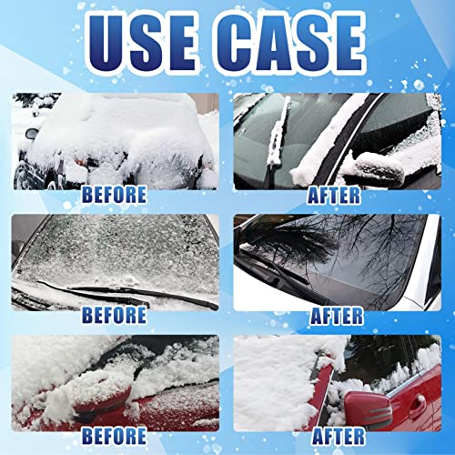 Defrosting De-Icer Spray for Car Windshield Windows Wipers and Mirrors, Agent Ice Melting, Quickly and Easily Melts, Multifunctional Automotive Glass Snow Remover (Without rag)