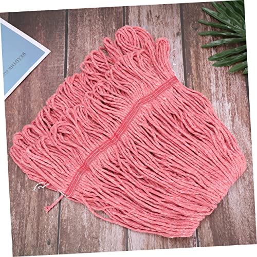 KALLORY 1pc Replacement Mop Pads Industrial Mop Thin Headband Sponge Mops Floor Mops Microfiber Spray Mop Practical Mop Cloth Mop Cloth Replacement Cleaning Mop Cloth Mop Head Red Supplies