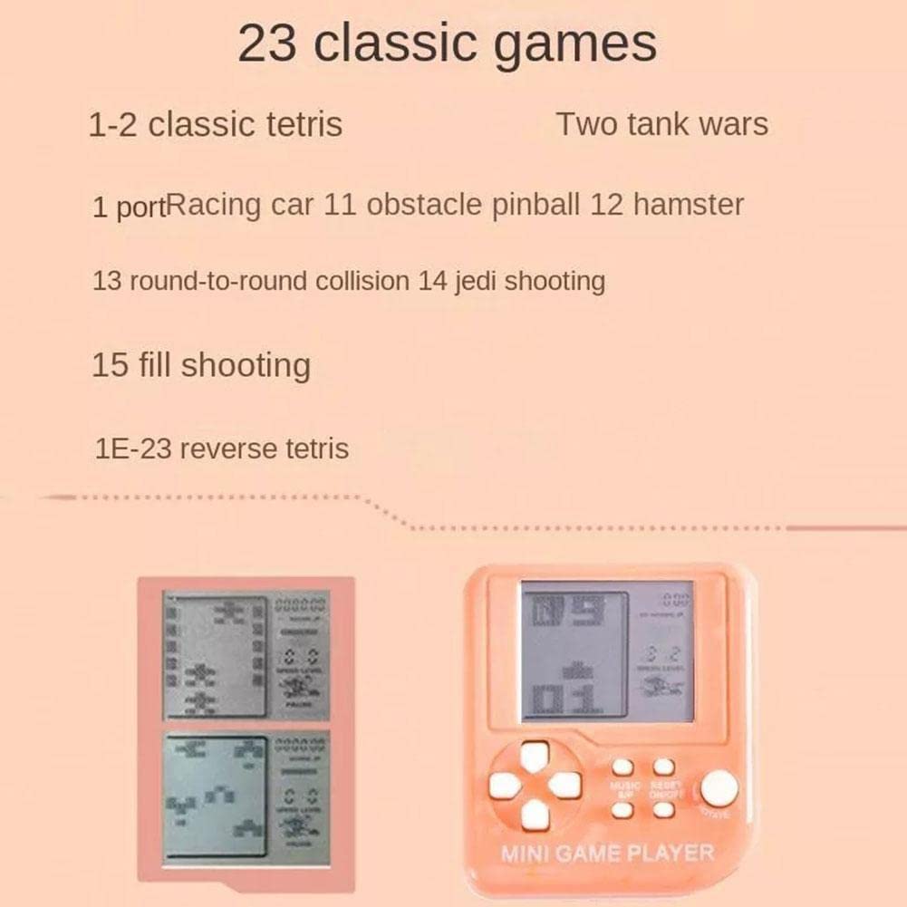 Children's Nostalgic Small Handheld Keychain Game Machine with Classic Mini Game Funny for Children Toys Portable Gifts Birthday