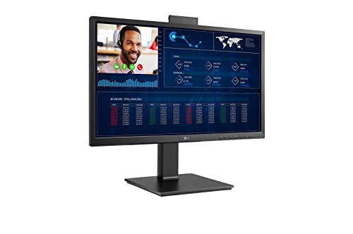 LG 24” 24CN650N-6A FHD IPS TAA All-in-One Thin Client with Quad-core Processor, Built-in FHD Webcam & Speaker