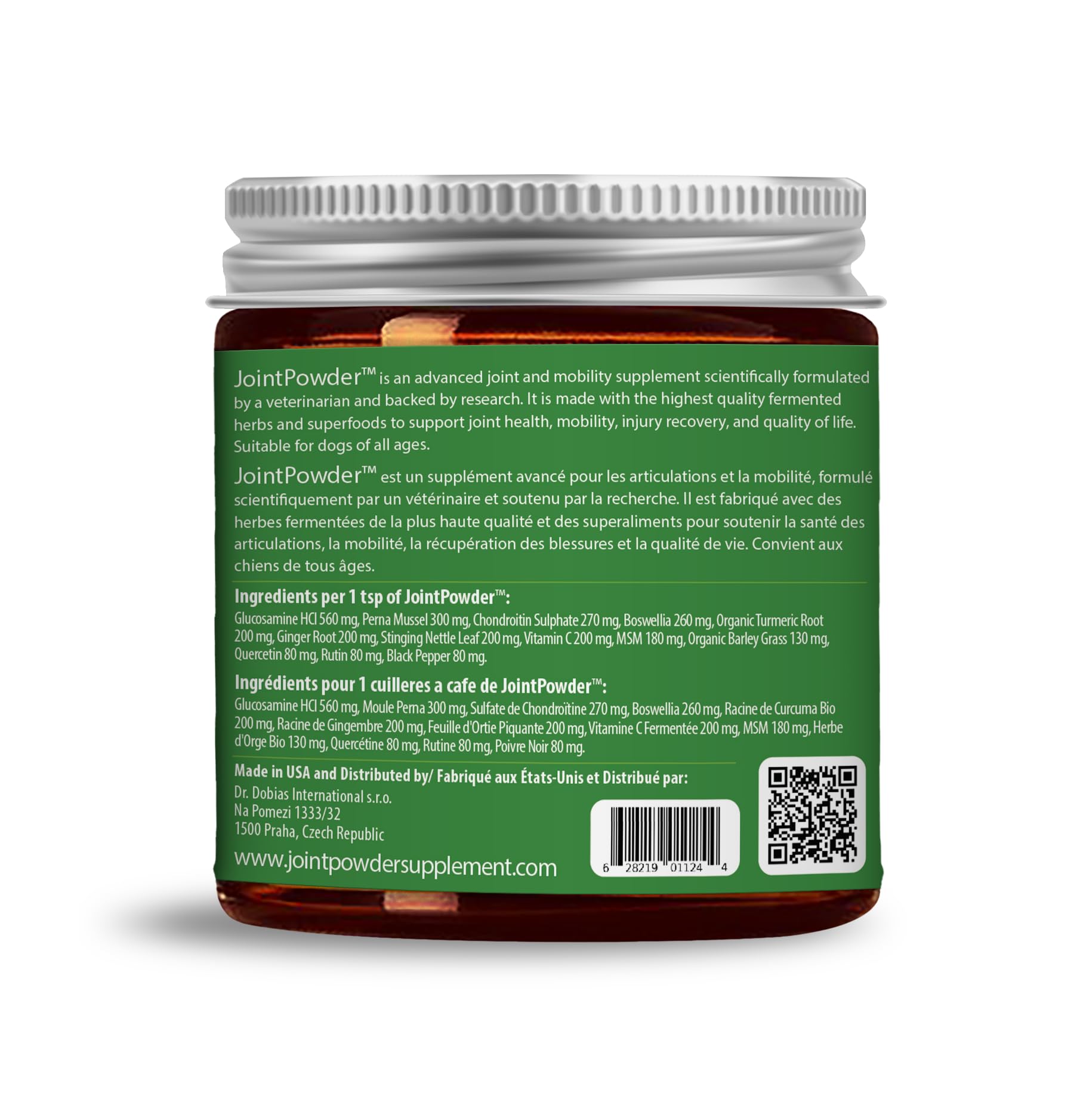 DR. DOBIAS JointPowder™ Advanced Joint, Mobility & Injury Supplement for Dogs (Powder)
