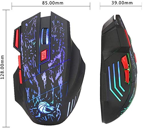 Raxinbang Keyboard One-Handed Mechanical Mini Gaming Keypad Adjusted LED Backlit Ergonomic Game Controller with 1.5m Line for LOL/PUBG/Wow/Dota/OW