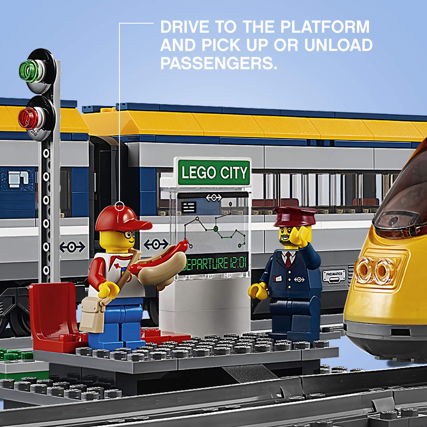LEGO City Passenger Train 60197 Building Kit (677 Pieces)