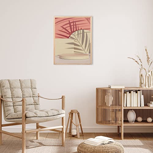 KAUND 12x16 Picture Frames, Oak Wood Photo Frames with High Definition Glass,Natural Poster Frame for Wall Art(C02-High Definition Glass, Medium
