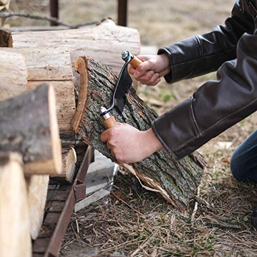 Felled Draw Shave Knife β 5in Straight Draw Knife Straight Draw Shave Tool Woodworking Debarking Hand Tool
