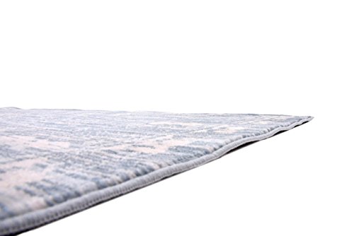 Unique Loom Paris Collection Area Rug - Birch (8' Square, Blue/ Beige)