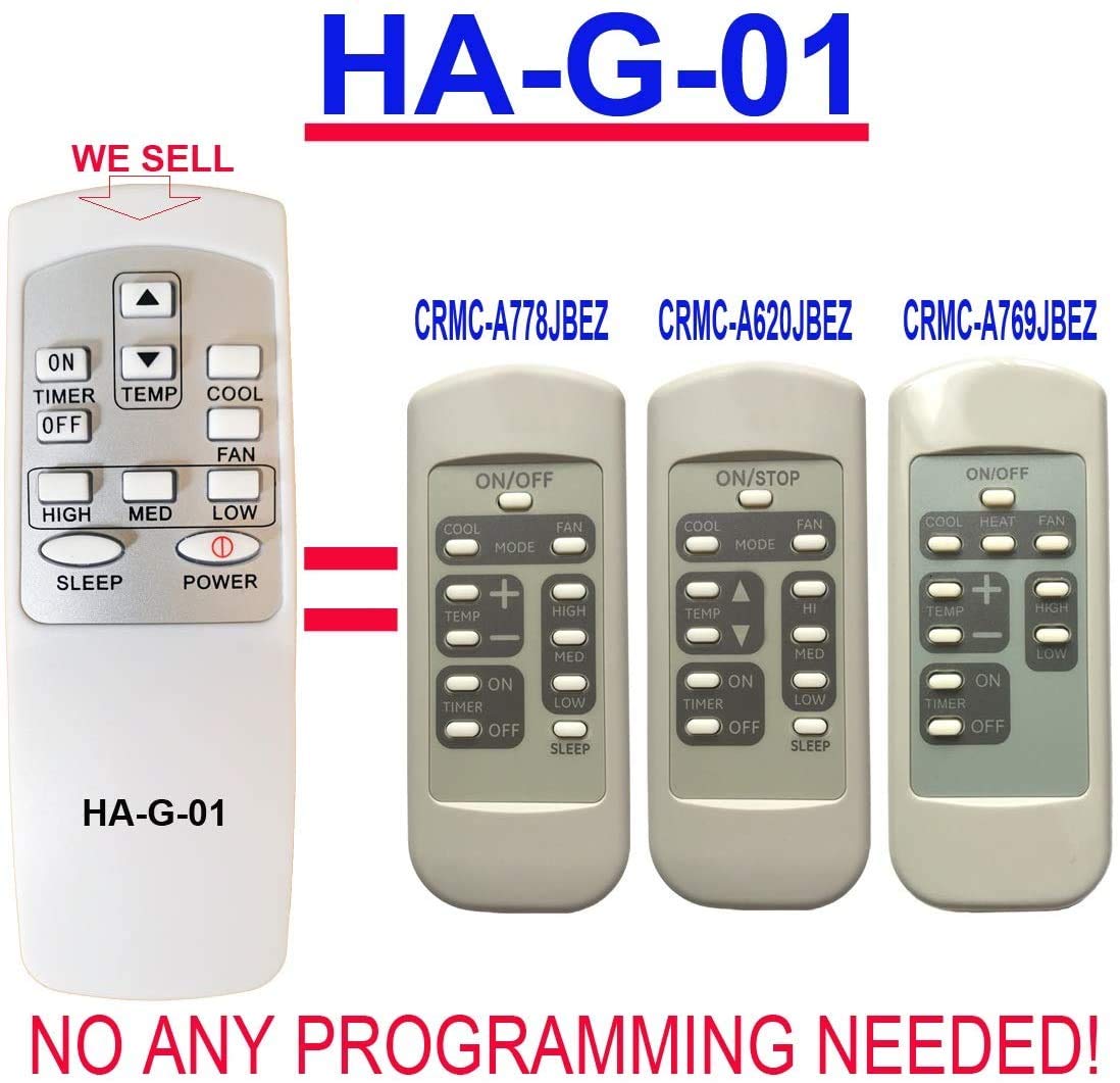 CHOUBENBEN Replacement GE Air Conditioner Remote Control AJCQ10ACC AJCQ10ACCM1 AJCQ10ACCM2 AJCQ10DCB AJCQ10DCBM1 AJCQ10DCC AJCQ10DCCM1 AJCQ10DCCM2 AJCQ12ACC AJCQ12ACCM1 AJCQ12DCB AJCQ12DCBM1
