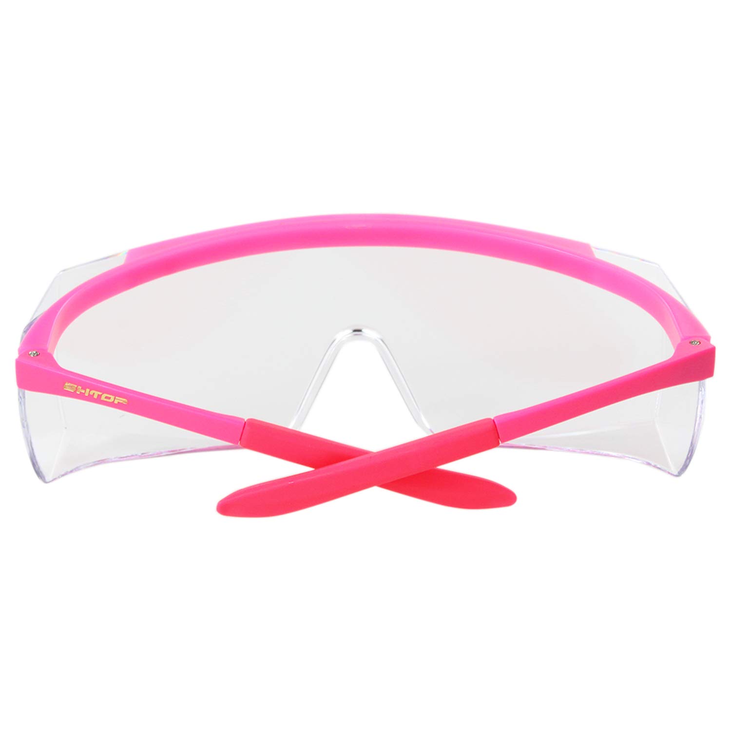 BHTOP Safety GlassesClear Anti-Fog Goggles Over-Spec Glasses Protective Eye Wear Industrial Approved Wide-Vision