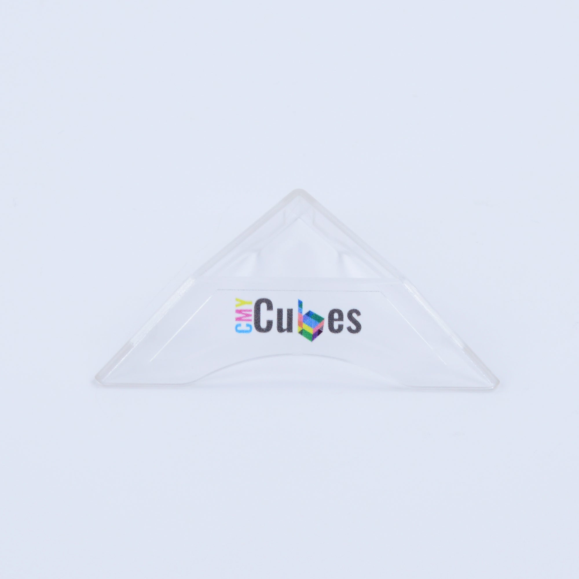 CMY Cubes Crystal Clear Display Stand - Cube Stand Pedestal for Displaying, Exploring & Showcasing Your Prism Cube Holder & Storage Stand