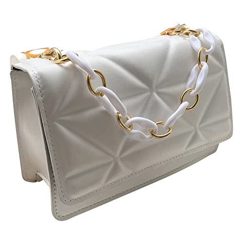 Cn Flap Unrarm Bags th Strap, Women Small Sqre Bag, Fashion Simple Solid Color Shoulr Bag for Vation