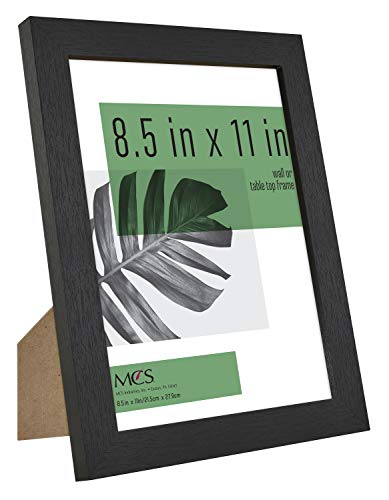 MCS Studio Document Frame, Gallery Wall Frame Fits 8.5 x 11 Diplomas, Documents & Certificates, Black Woodgrain, Single