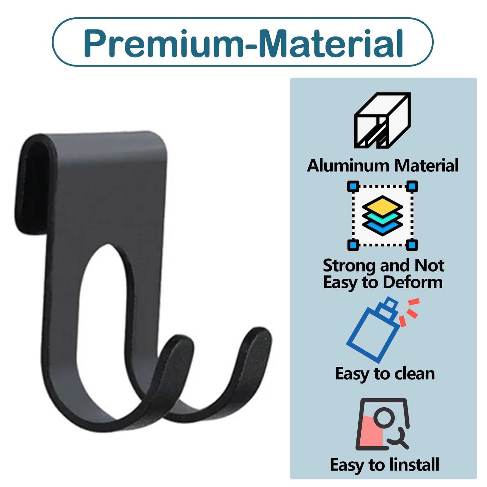 Chaofatchoy Shower Caddy Shelf Basket Rack Hooks Stainless Steel Metal Bathroom Hangers Hanging for Loofah Robe Massage Towel Squeegee Sponge Shower Brush Body Bath Scrub Washcloth Luffa Razor 2 Pack