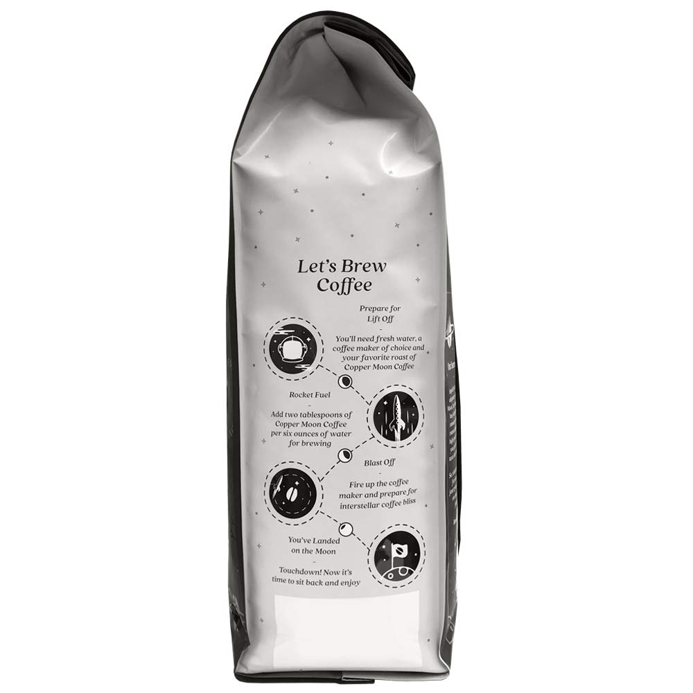 Copper Moon Whole Bean Coffee, Dark Roast, Sumatra Blend, 5 Lb