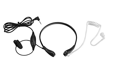 MOTDB PMLN7705AR Motorola Talkabout Two-Way Radio Throat Mic Headset with Ptt/Vox, Black