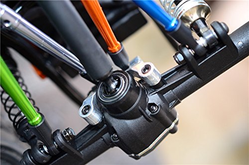GPM For Vaterra K5 Blazer Ascender Upgrade Parts Aluminum Front/Rear Gear Box Mount - 2Pcs Set Green