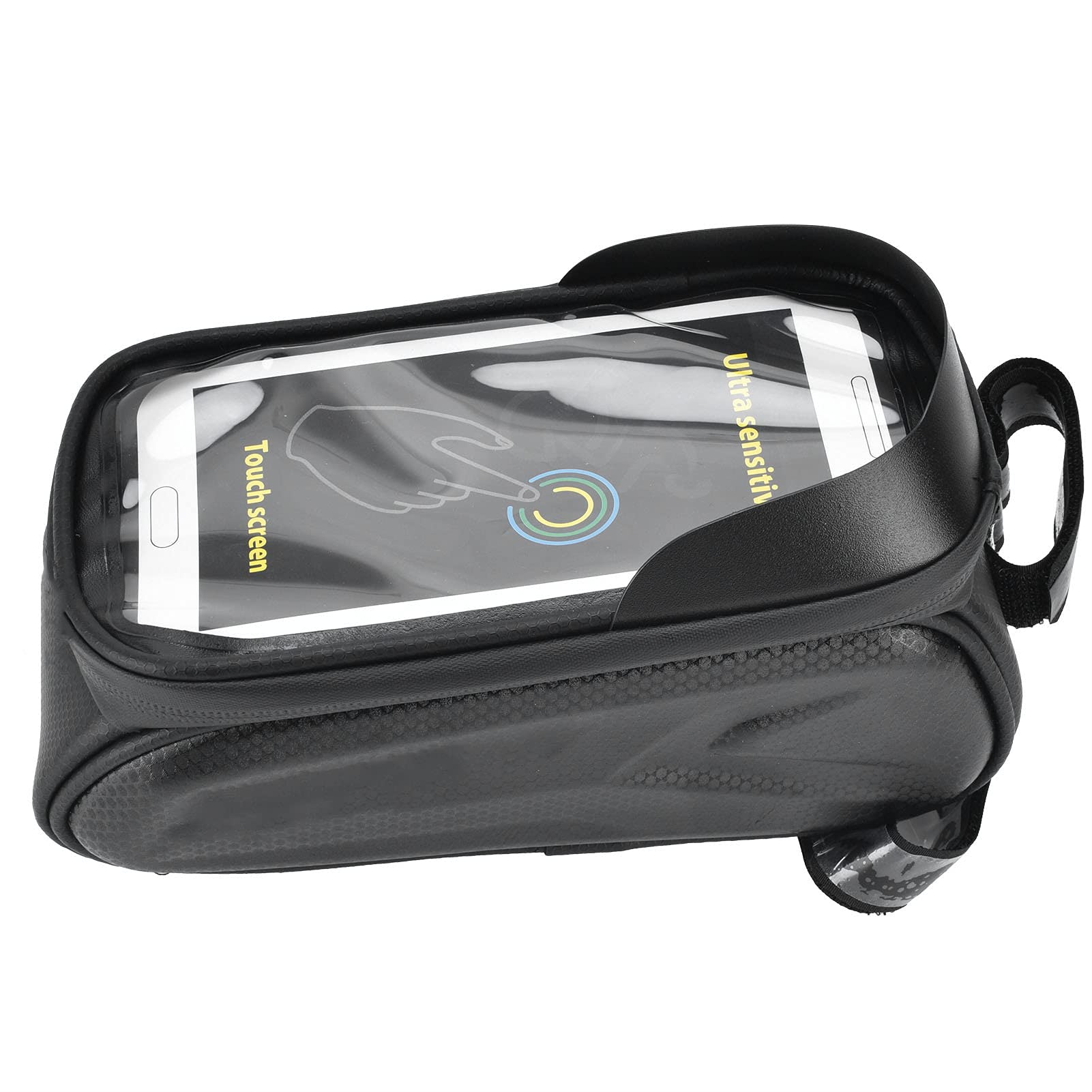 Boxwizard Bicycle Bag Waterproof Mountain Road Bicycle Front Frame Tube Saddle Bag Touch Screen Phone Holder for Outdoor Sports Cycling
