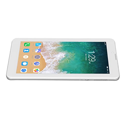 Cuifati 7 Inch Tablet PC, 32GB Storage 2GB RAM, HD Display, WiFi 5G Dual Band Dual Camera Tablet PC with Dual Card Slots, Support 128GTF Card, for Android 10(White)