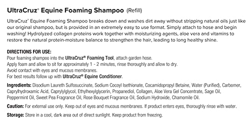 UltraCruz Equine Foaming Horse Shampoo, 1 Gallon Refill