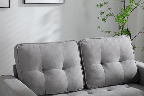 Eafurn 3 Fold Convertible Sleeper Sofa Bed Pull Out Loveseat Versatile Floor Couch for Living Room Home Office RV Furniture