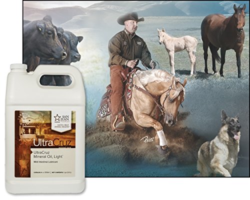 UltraCruz Mineral Oil Light Supplement for Horses, Livestock and Dogs, 1 Gallon