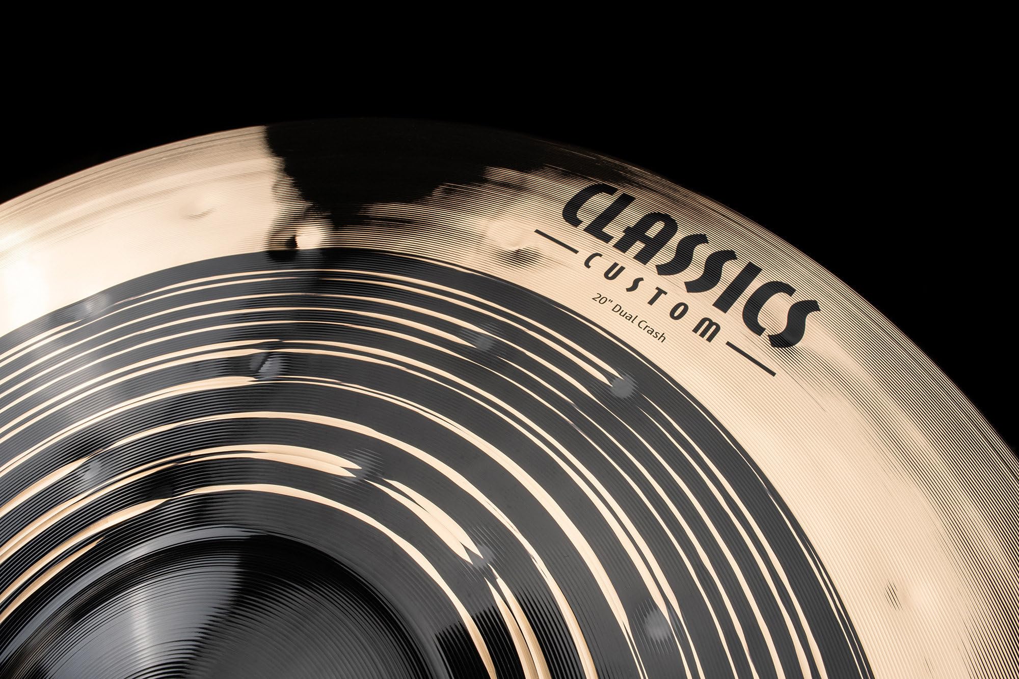 Meinl Cymbals Classics Custom Dual 20" Crash Cymbal for Drum Set, Dark/Brilliant — Made in Germany — B12 Bronze, 2-Year Warranty, (CC20DUC)