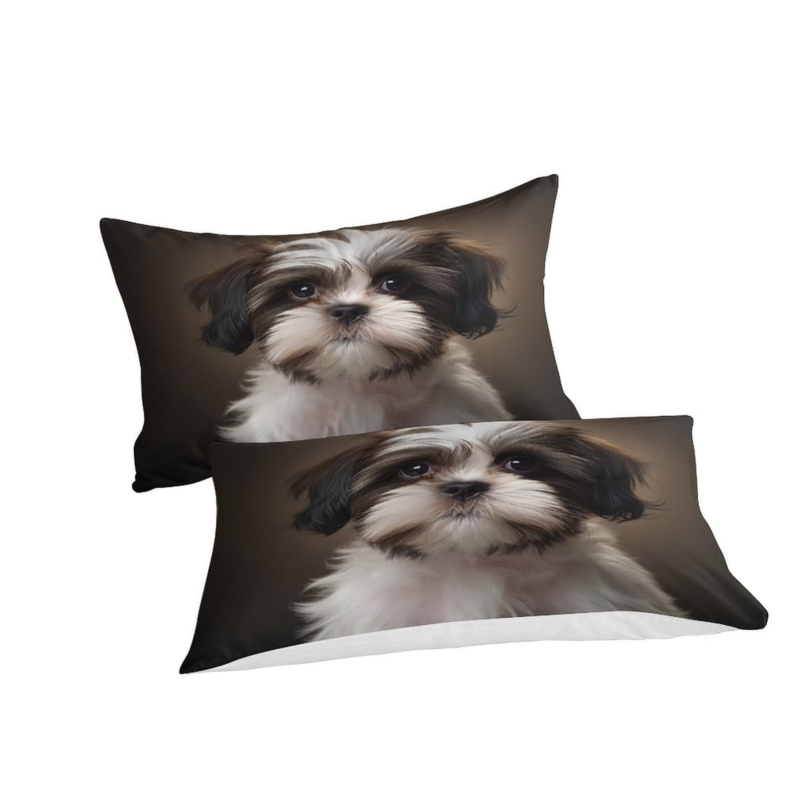 EVMILA Cute Puppy Comforter Covers Duvet Cover Quilt Cover for Boys Girls 3D Printed Dogs Bedding Set with Zipper Closure Soft Microfiber with Pillow Cases 3 Pieces Queen(228x228cm)