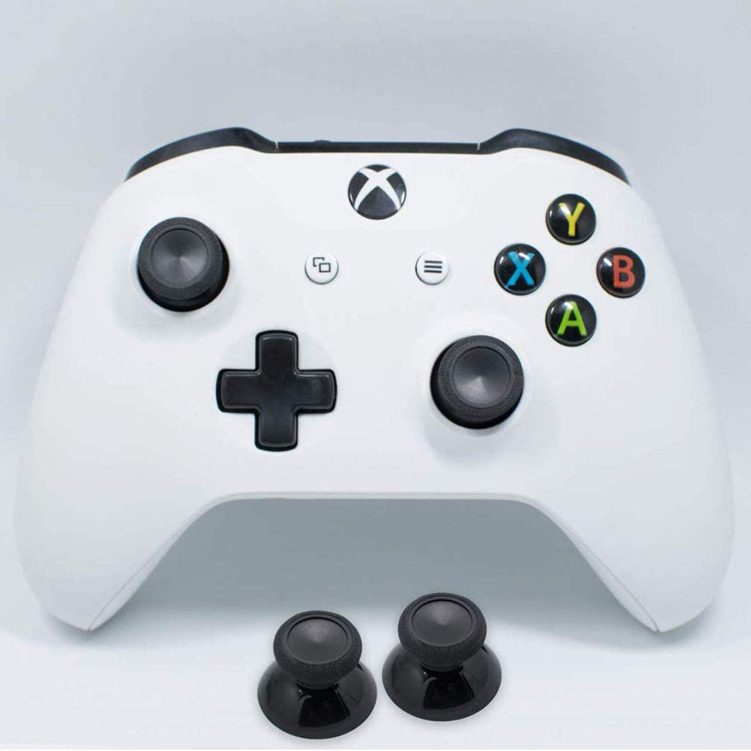 Replacement Thumbsticks for Xbox One/ PS4 Original Controllers, (8 Pcs)Black Analog Thumb Joysticks for Xbox One S ,T8 T6 Repair Screwdriver Kit for Xbox One Controller