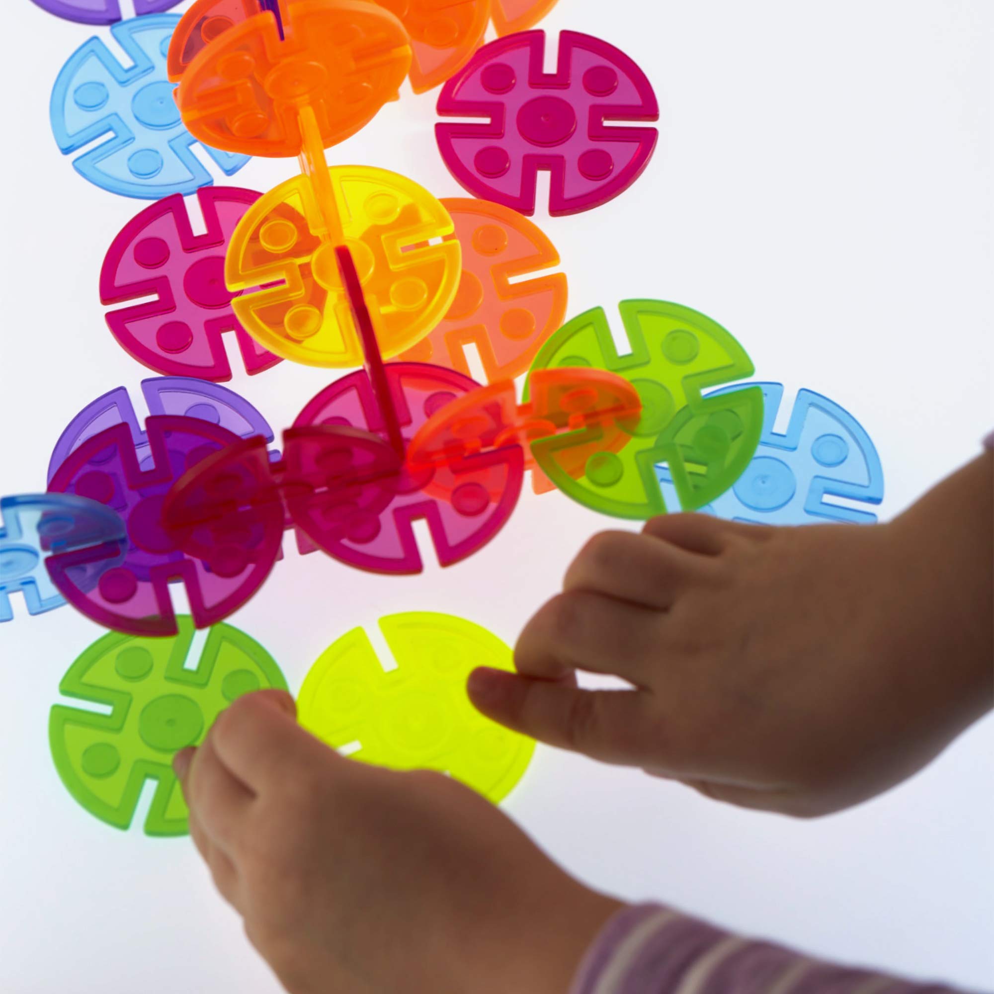 Guidecraft LED Tabletop Lightbox: Kids Learning and Educational Accessory, Sensory and Light Play Table
