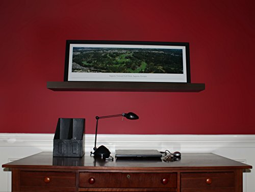 InPlace Shelving 0191827 Floating Wall Mountable Shelf with Invisible Brackets, Espresso, 23.3-Inch Wide by 10.2-Inch Deep by 2-Inch High