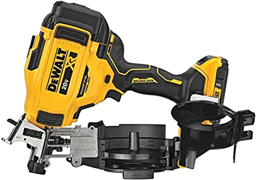 DeWALT DCN45RND1 20V 15 Degrees Lithium-Ion Cordless Coil Roofing Nailer Kit