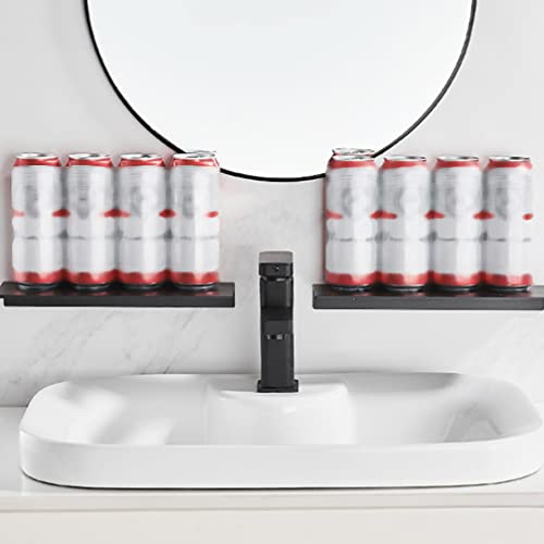 DOITOOL Metal Wall Shelves Metal Floating Shelf Hanging Rack: Aluminum Alloy Wall- Mounted Shelf Wall Mounted Storage Shelf Bookshelf for Bedroom Living Room Kitchen Office 50cm Metal Wall Shelf