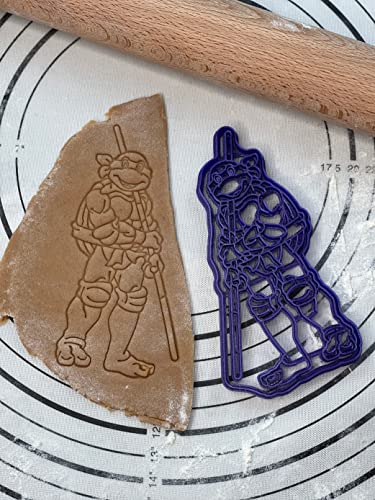 Premium Quality Ninja Turtle Donatello 6” Cookie Cutter and Mold Produced by 3D Kitchen Art
