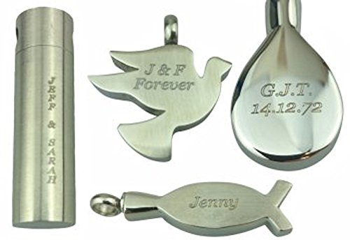 Love to Treasure Gold Classic Cross Urn Pendant Necklace with Personalized Engraving - Memorial Ash Keepsake - Cremation Jewellery
