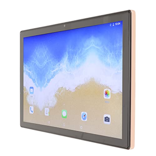 CHICIRIS 10 Inch Tablet 2.4G 5G Dual Band WiFi Gold 6GB 128GB for 12 100240V Kids Writing Tablet (US Plug)