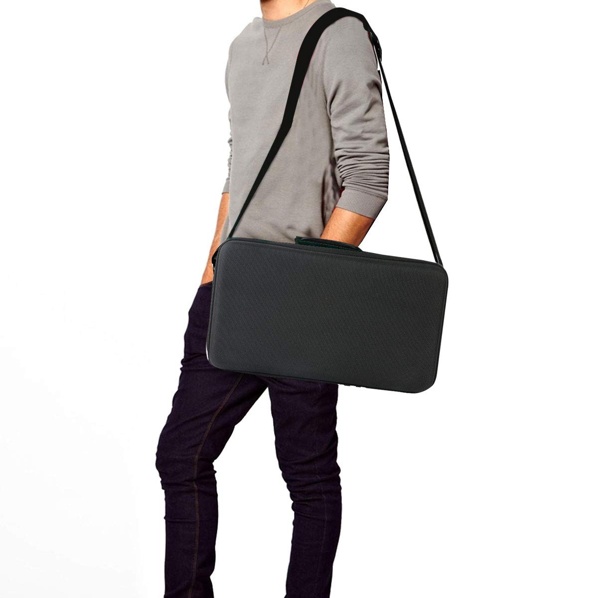 Khanka Hard Travel Carrying Case Replacement for Oculus Quest 2 Virtual Reality VR Gaming Headset & Accessories (Inside Blue)