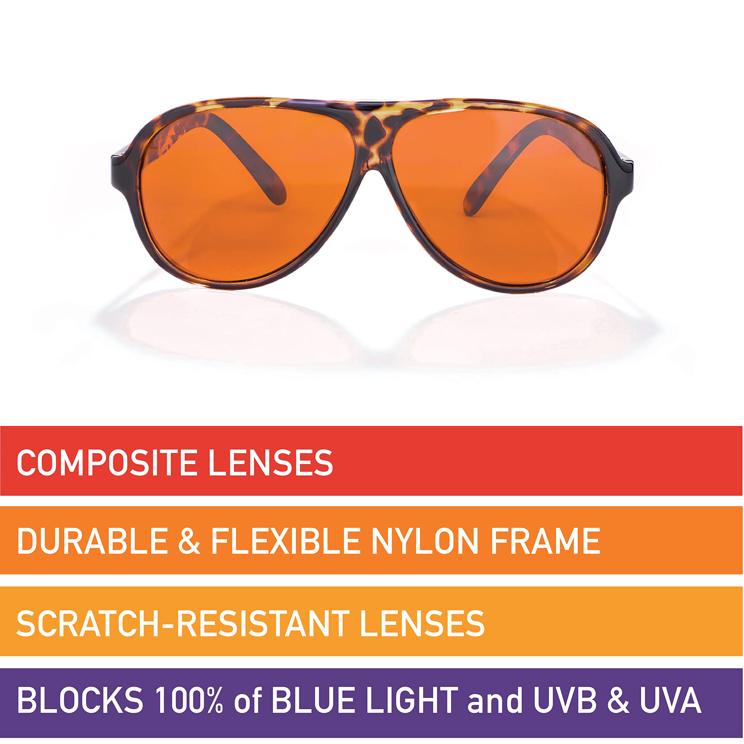 BluBlocker, Demi-Tortoise Original Aviator Sunglasses with Scratch Resistant Lens | Blocks 100% of Blue Light and UVA & UVB Rays | Retro | Gender Neutral - for Men, Women & Everyone | 2725K |