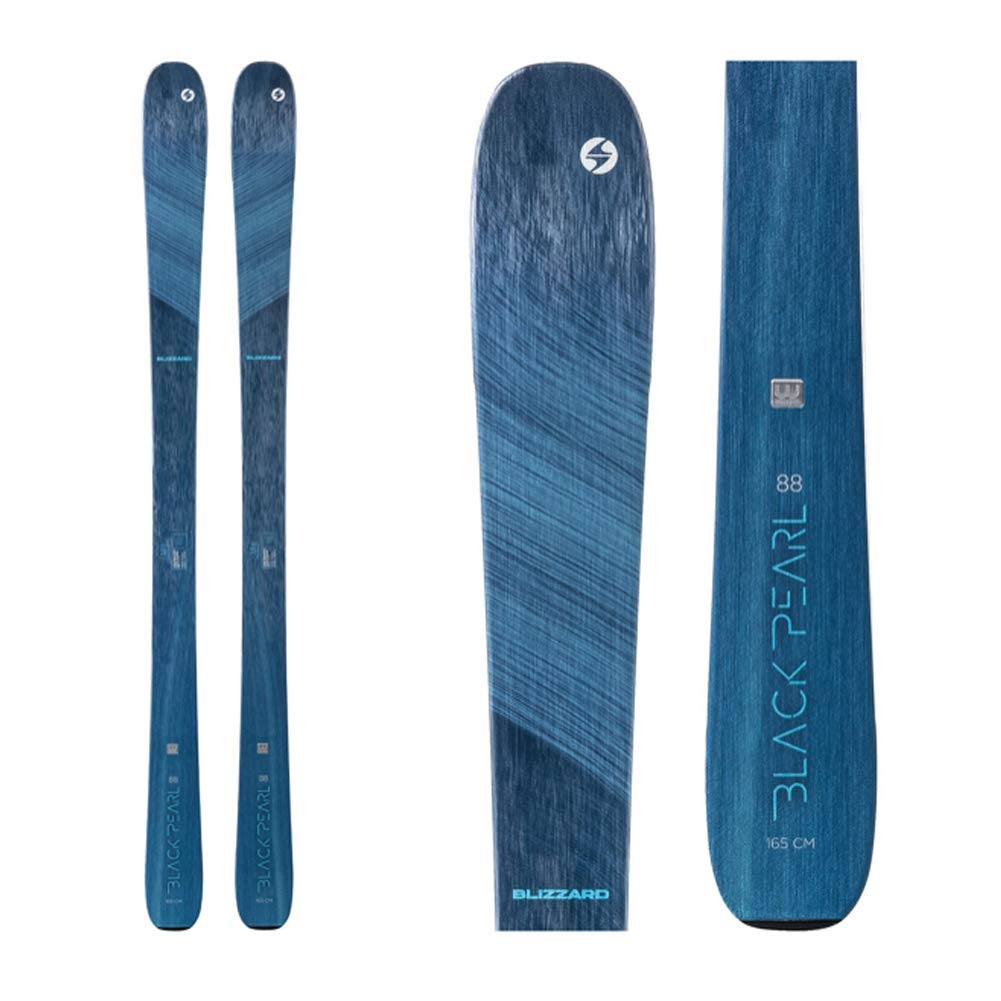 Blizzard Women's Black Pearl 88 All-Mountain Freeride Lightweight Blue Skis, 171