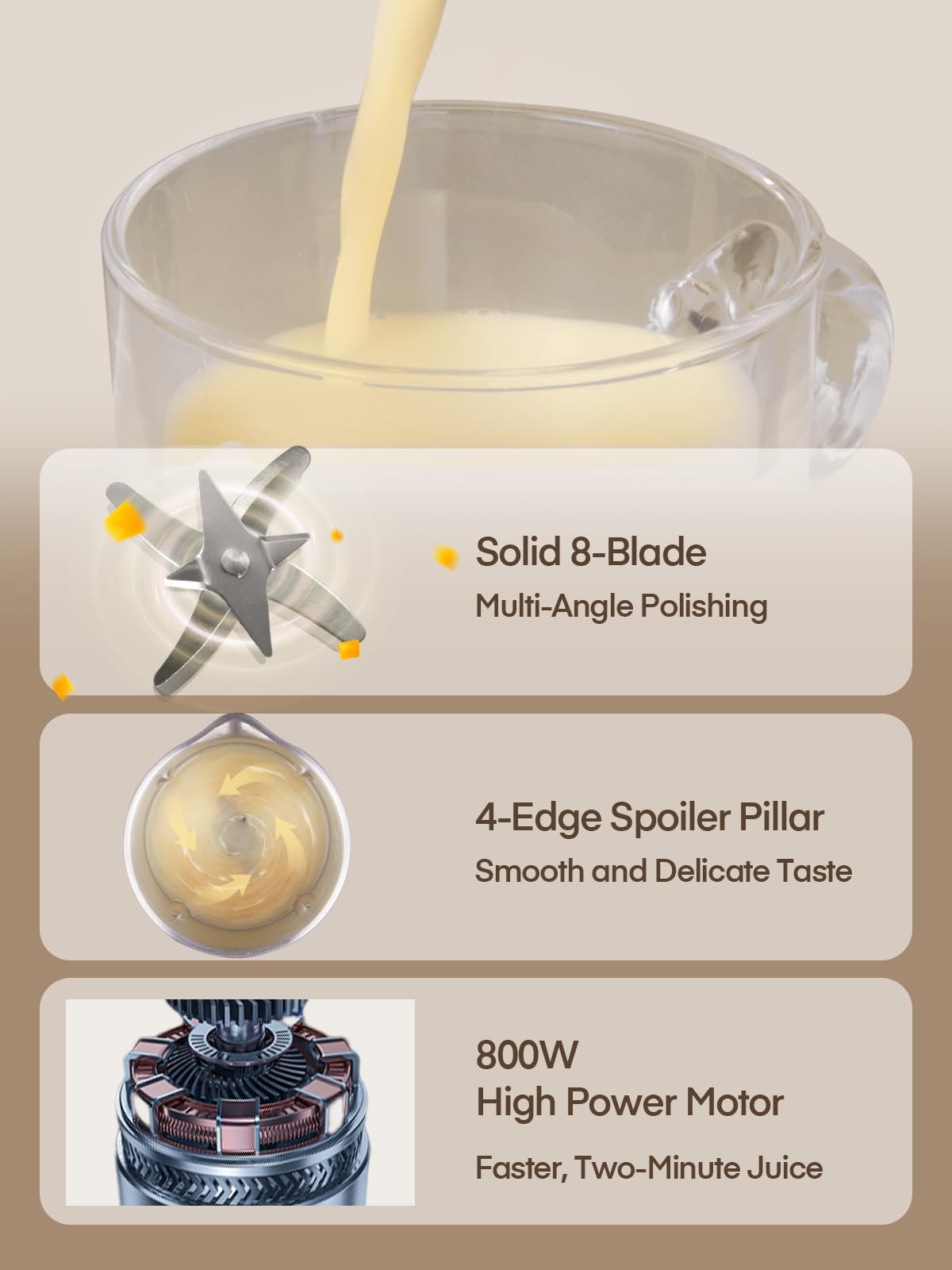 FOHERE 35oz 6 In 1 Nut Milk Maker, 1000ml 800W Automatic Cow Milk Maker Machines Plant-Based Milk, Soy, Oat, Juice, Baby Food, With 12H Timer/Self-Clean/Keep Warm/Boil