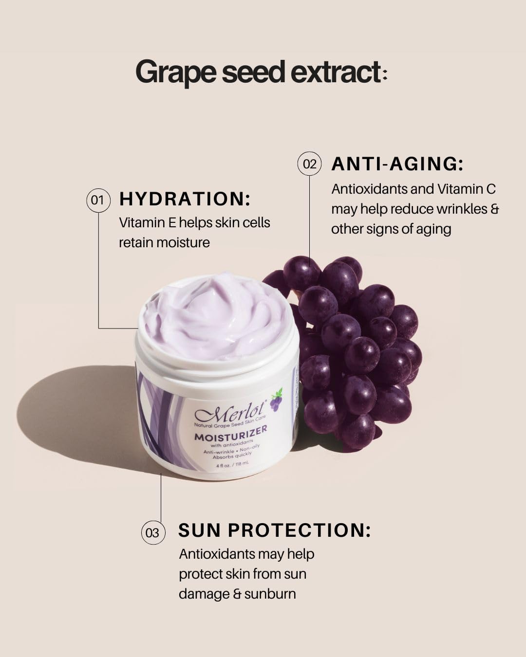 Merlot Moisturizer 4 oz (118 mL)