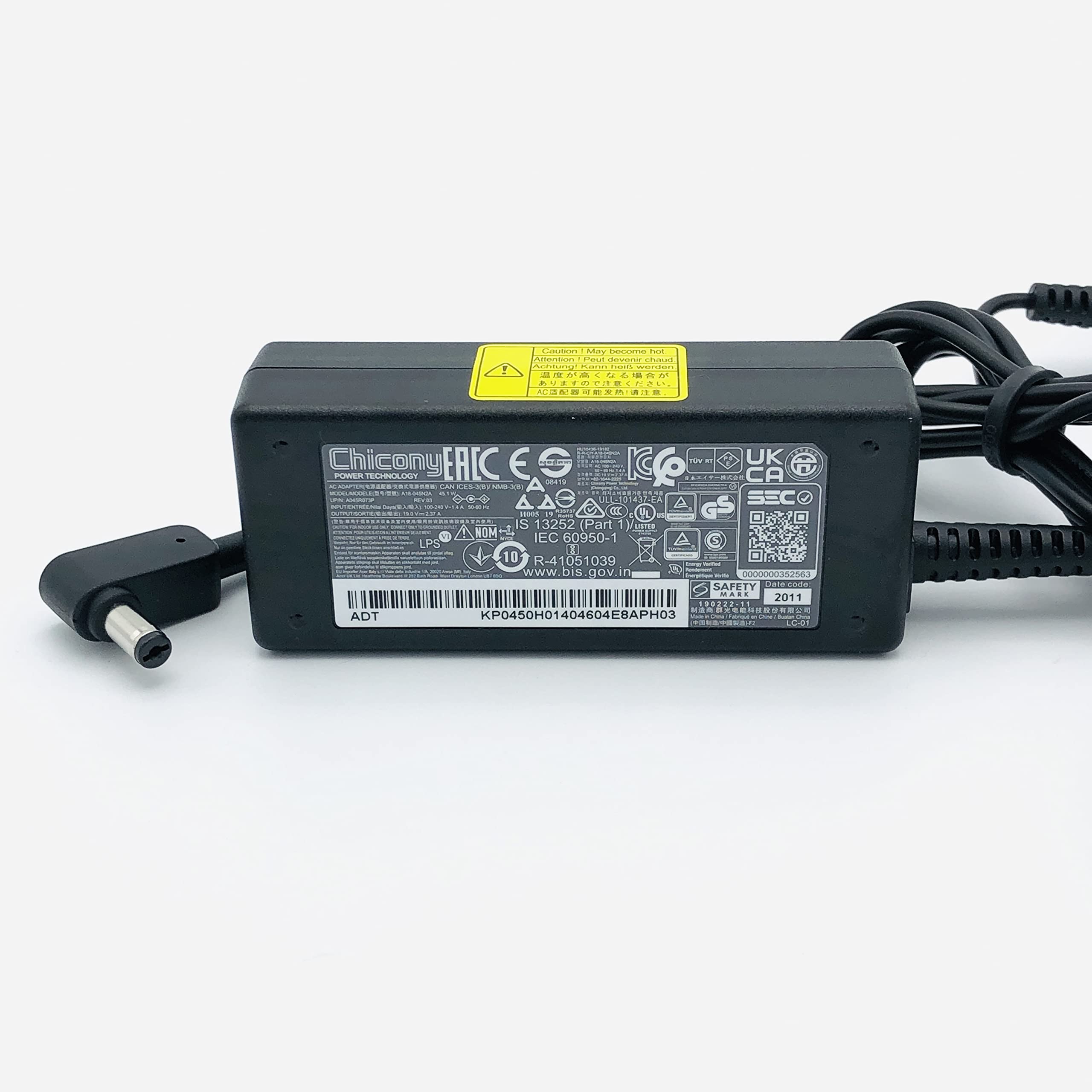 Chicony A18-045N2A 45W AC Adapter 19V 2.37A Power Supply 5.5x1.7 mm with Cord